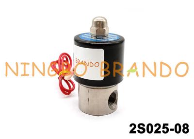 China SUS-08 2S025-08 1/4'' Stainless Steel Water Solenoid Valve for sale
