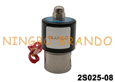 China 2S025-08 Stainless Steel Solenoid Valve DC24V AC220V 1/4'' for sale