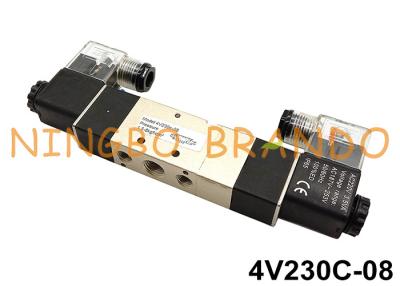 Китай 5/3 путей 1/4" клапан соленоида 4V230C-08 пневматического управления воздушным движением продается