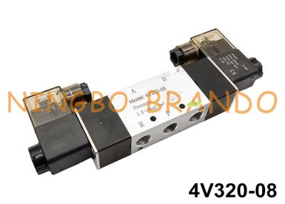 Китай 4V320-08 1/4" клапан DC12V DC24V AC220V двойного соленоида пневматический продается