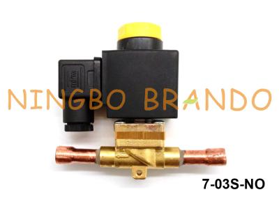 China Refrigeration Solenoid Valve Normally Open 3/8'' 12VDC 24VDC 110VAC 220VAC for sale