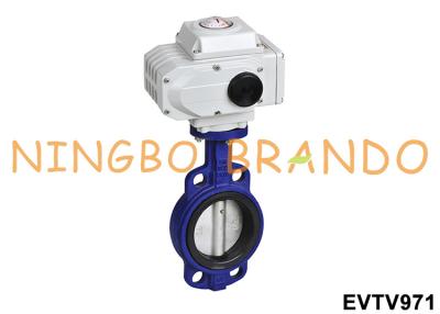 China AC220V Gietijzer Elektrische Actuator WafeltjeVleugelklep Uit gegoten staal Te koop