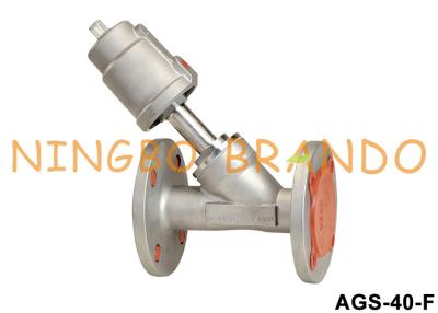 Chine Acier inoxydable actionné par air à flasque de valve de Seat d'angle de DN40 1-1/2 » à vendre