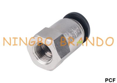 China PCF Female Straight Pneumatic Hose Fittings One Touch Fitting for sale