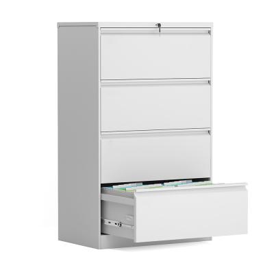 China Metal  4 lockable drawer quickly assemble lateral file storage cabinet for office for sale
