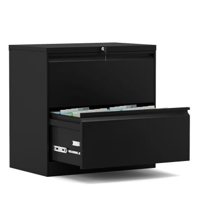 China office  lateral file cabinet 2 layer lateral file steel filing cabinet  with lock for sale