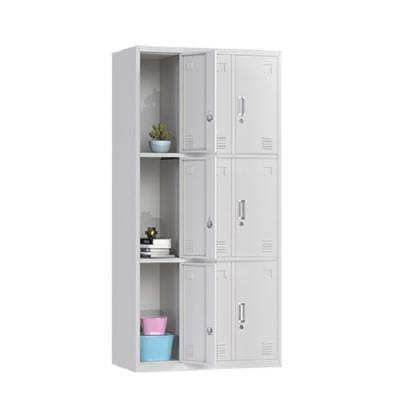 China Customize modern steel  iron  locker 9 door Multiple Storage Cupboard student staff locker for sale