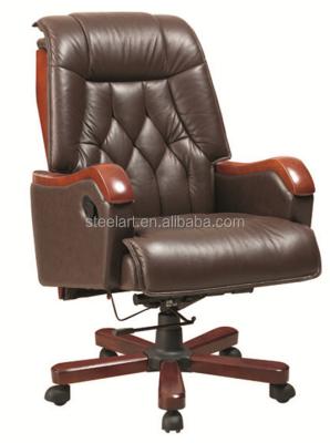 China Sillas de madera ajustables de la oficina de Boss Commercial Desk Chair del ejecutivo en venta