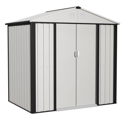 China metal shed with Apex roof shed storage outdoor garden storage shed for garden backyard for sale