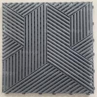 China Polypropylene Garage Floor Tile 2500 Lbs Capacity Interlocking 3D Design for sale