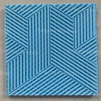 China Polypropylene Garage Floor Tile 2500 Lbs Capacity Interlocking 3D Design for sale