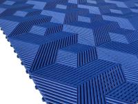 China Polypropylene Garage Floor Tile 2500 Lbs Capacity Interlocking 3D Design for sale