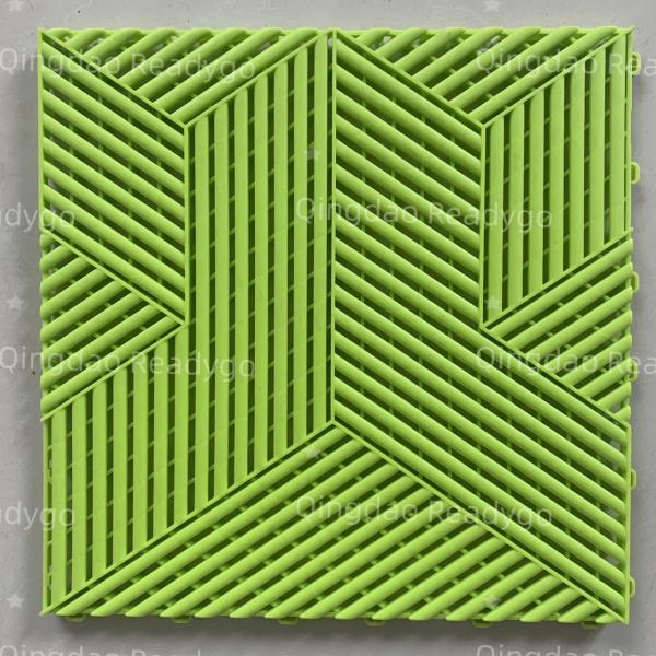 Quality Abrasion Resistant Garagetrac Tiles Grey Square Interlocking Floor Tile for sale