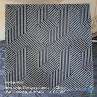 China PP Garage Floor Tiles 15.75x15.75 Inch Interlocking 2500lbs Capacity Black for sale