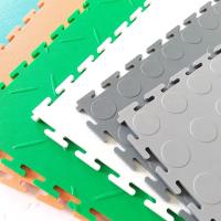 Quality Waterproof Gray PVC Garage Flooring Tile For Indoor Outdoor for sale