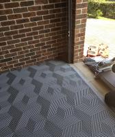 China Interlocking Epoxy Garage Floor Tiles 400x400x18mm Chemical Oil Stain Resistant for sale