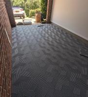 China Interlocking Epoxy Garage Floor Tiles 400x400x18mm Chemical Oil Stain Resistant for sale