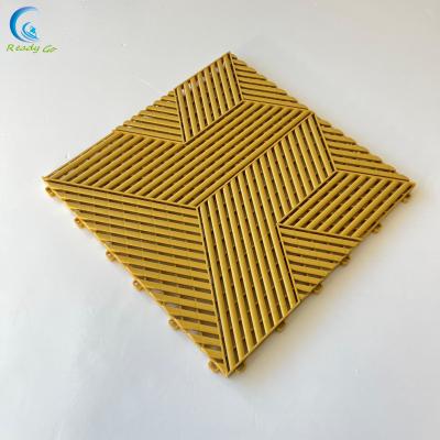 China 1.2 Lbs Per Tile Interlocking Garage Tile Heavy Load Capacity Up To 15 Tons Weight Capacity for sale