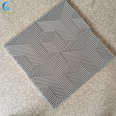 중국 실내 3D 큐브 패턴 바닥으로 공간을 변화시키십시오 판매용