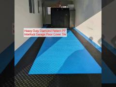 PP Garagetrac Garagem Pisos de azulejos Interlock Racedeck Diamond Tile