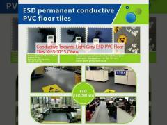 導電性ESD床タイル 互換性PVCタイル