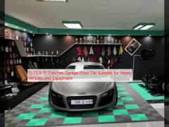 15.75 X 15.75 polegadas garagem telha de chão adequado para veículos pesados e equipamentos