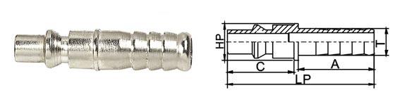 Swiss Type Air Quick Disconnect Couplings LAO Suitable For Restricted Space 5