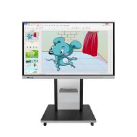 China Multitouch Interactive Digital Screen 350 Nits 65 Inch Interactive Display FCC for sale