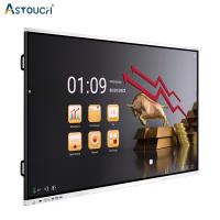 China 75 Inch Smart Interactive Panel 350nits Flat Panel Touch ISO9001 for sale