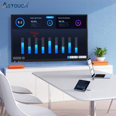 Cina Touch panel interattivo intelligente 4k da 65 pollici 4 GB di RAM 350 nit max. Luminosità in vendita