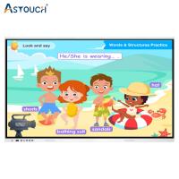 China 75 Inch Smart Interactive Board Panel 60hz 350nits Multiple Users Support for sale