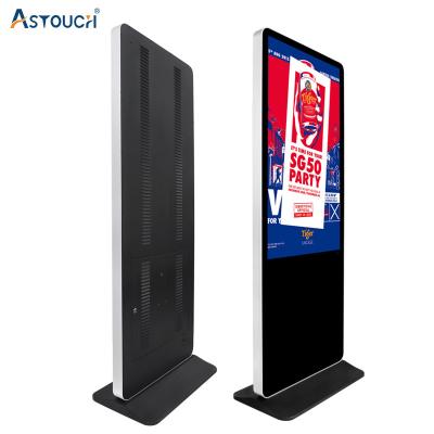 Cina Pavimento a 75 pollici del monitor del contrassegno di Digital che sta il chiosco del contrassegno di Digital in vendita