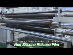 12 μm non-silicone coated pet release film single sided