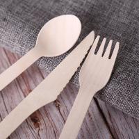 China Handle Compostable Takeout Wooden Disposable Utensils for sale