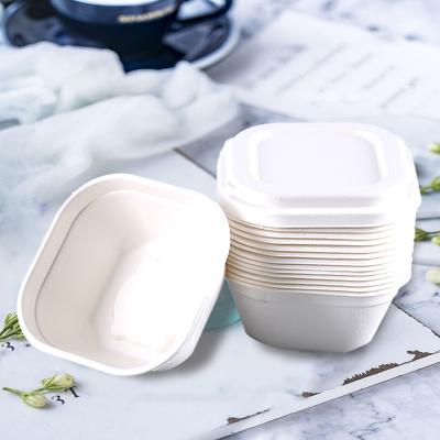 Cina La canna da zucchero quadrata 600ml concimabile spappola i contenitori di alimento in vendita