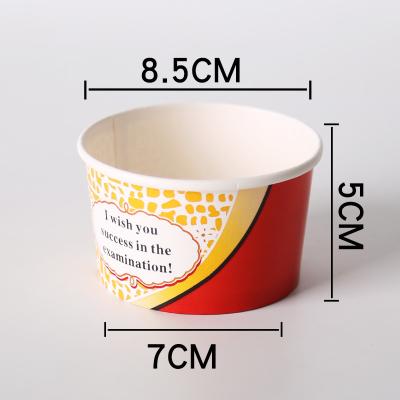 Cina Tazze di carta concimabili del ODM 5.5Oz di Refrigerable con i coperchi ed i cucchiai in vendita