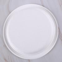 China Microwavable Party Disposable 155mm Sugarcane Pulp Plates for sale