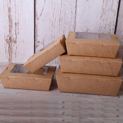 China Wegwerfmitnehmerkraftpapier-Kästen mit HAUSTIER Fenster zu verkaufen