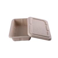 China Refrigerable Microwavable OEM Bagasse Food Containers for sale