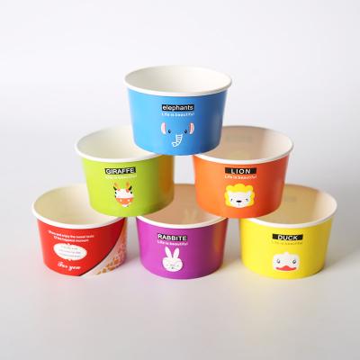 Cina Tazze di carta a perfetta tenuta sostenibili del gelato di TUV 8oz con i coperchi in vendita