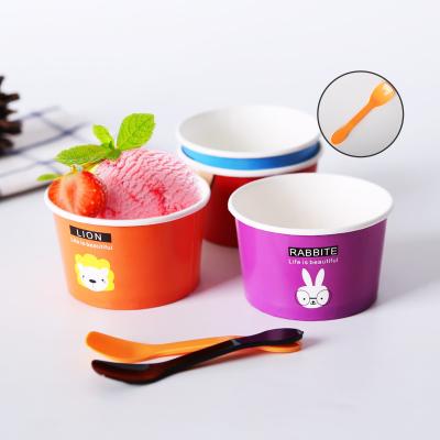 Cina Tazze di carta a perfetta tenuta sostenibili del gelato di TUV 8oz con i coperchi in vendita