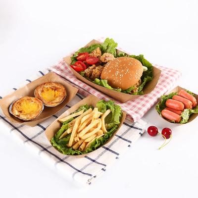 China O barco dá forma a Fried Compostable Takeaway Containers impermeável à venda