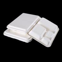 China Leakproof Biodegradable Lunch Tray for sale