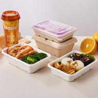China Refrigerable Microwavable OEM Bagasse Food Containers for sale
