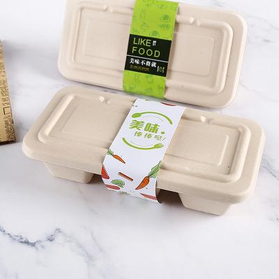 China Lancheira de empacotamento do bagaço descartável biodegradável do retângulo 750ml 1000ml à venda