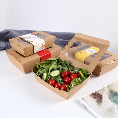 Cina Contenitori asportabili amichevoli eliminabili della carta kraft di Eco in vendita