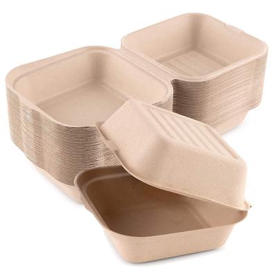 China Vetvrije Meeneem Biologisch afbreekbare Clamshell-Containers Te koop