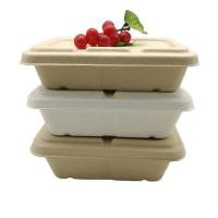 China Waterproof 950ml Biodegradable Takeout Containers for sale