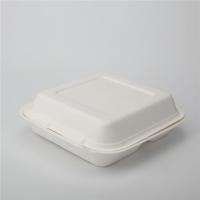 China Eco Friendly Disposable Takeout Bagasse Clamshell Containers for sale