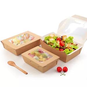 Cina Contenitori asportabili amichevoli eliminabili della carta kraft di Eco in vendita